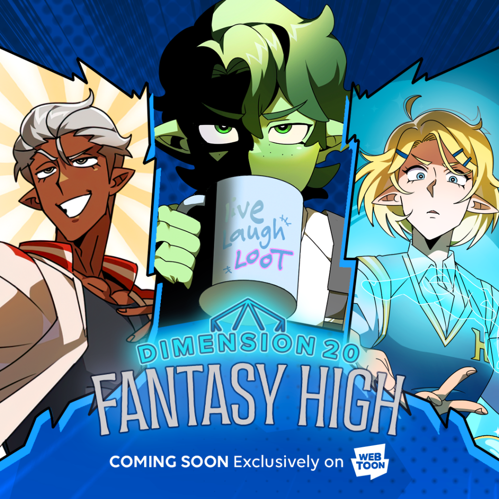 FANTASY HIGH: Dimension 20’s first webcomic arrives on WEBTOON in Spring 2025