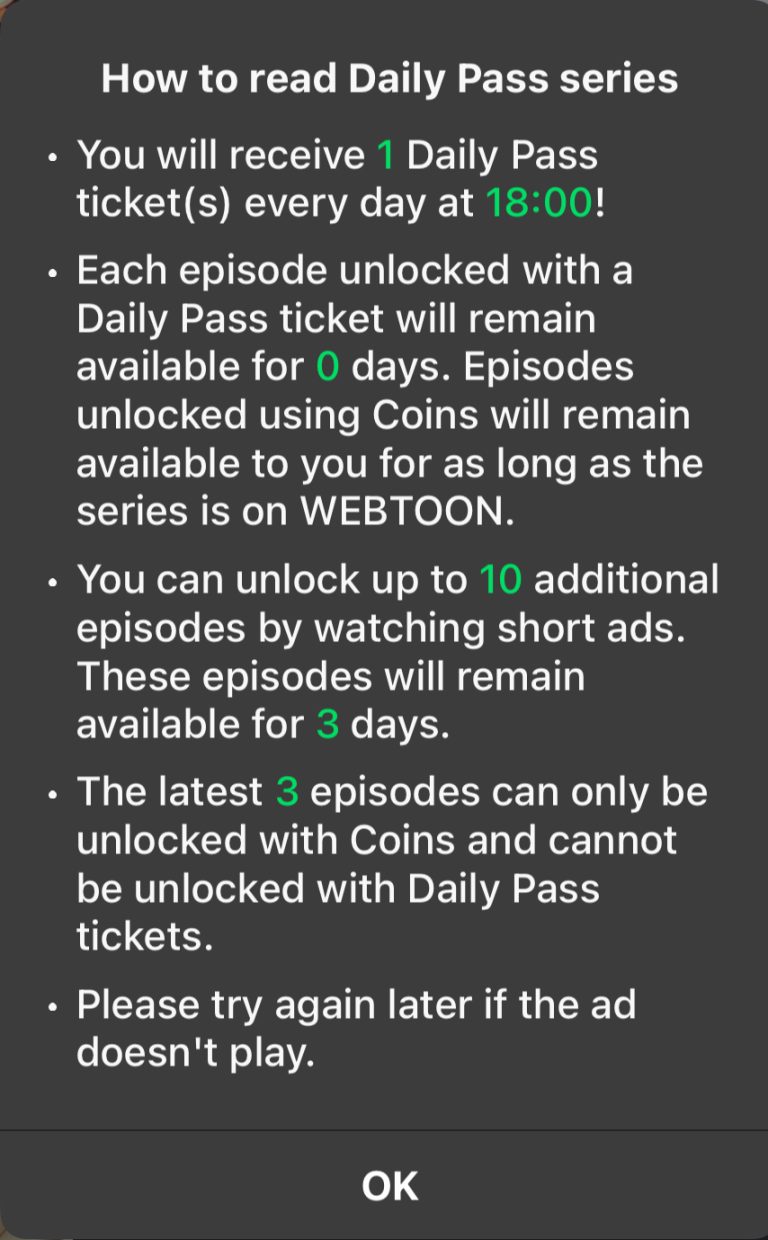 No, you're not losing it—WEBTOON got rid of Daily Pass
