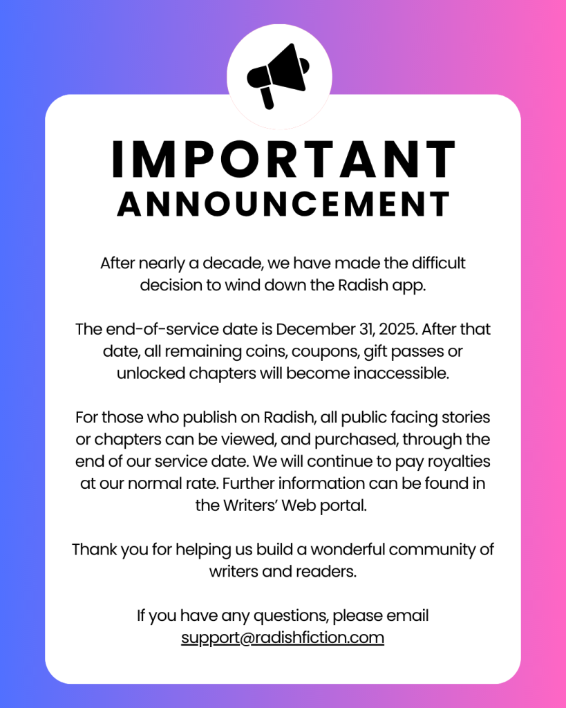 Radish Fiction to shut down by end of 2025
