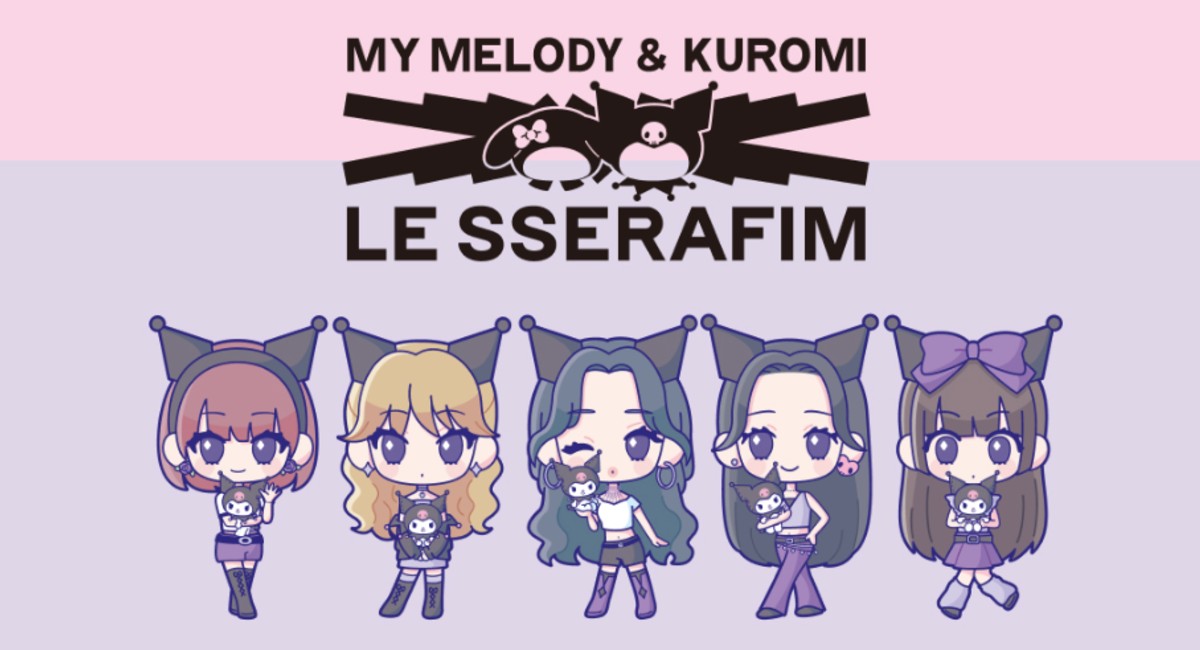 LE SSERAFIM teams up with Sanrio's Kuromi and My Melody for official merch