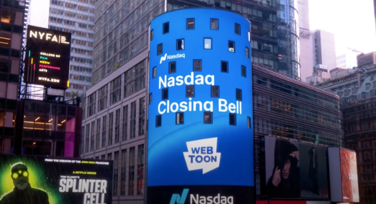 NYCC '25: WEBTOON rings Nasdaq closing bell during New York Comic Con ...