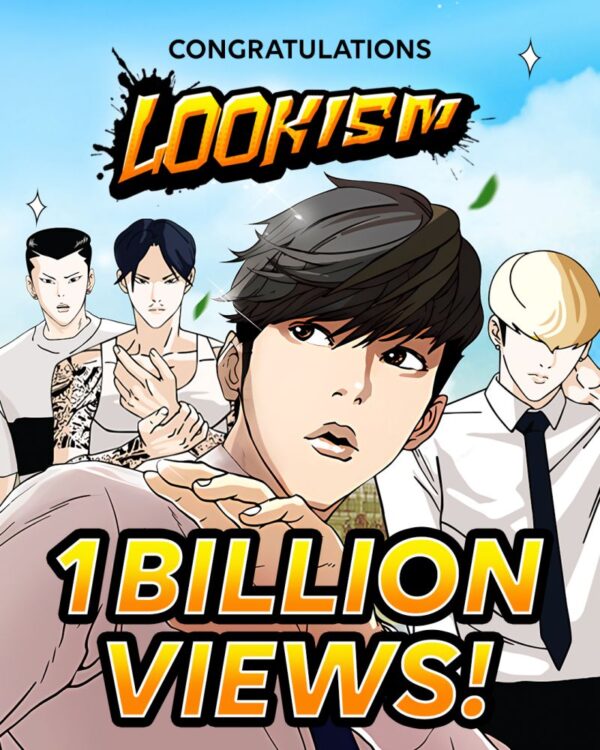Taejun Pak's LOOKISM surpasses 1 billion views on Webtoon